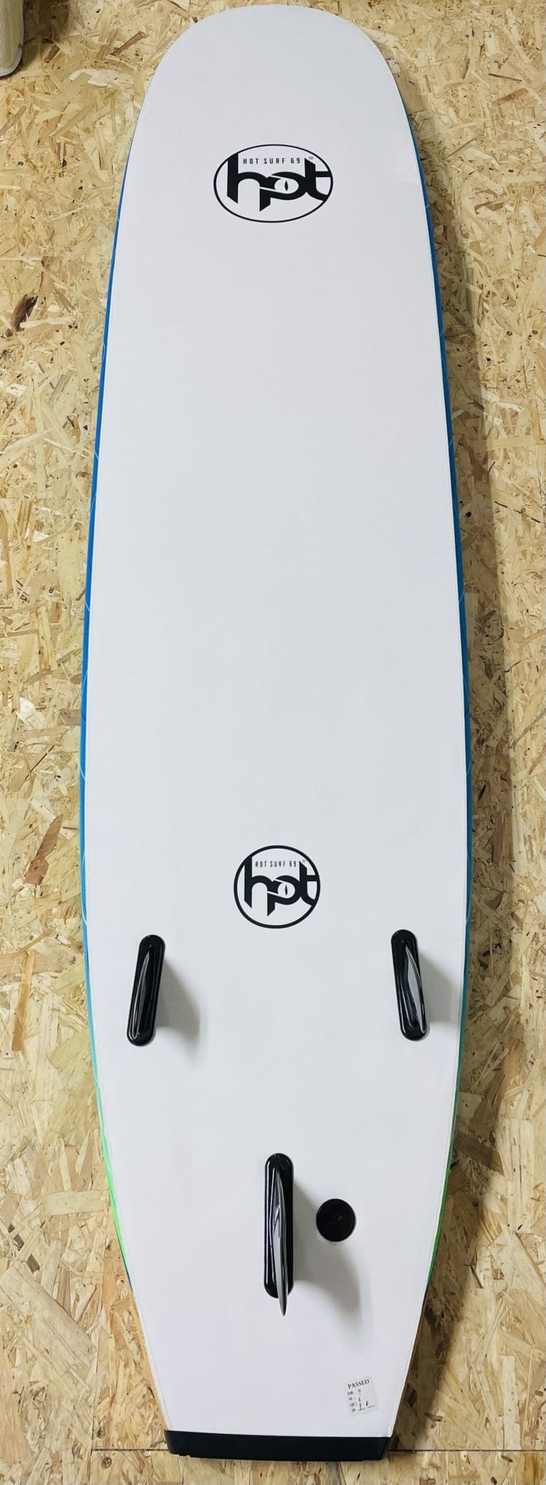 7ft Hot Surf 69 Soft Beginners Surfboard Inc Leash Wax Fins - Piran Surf