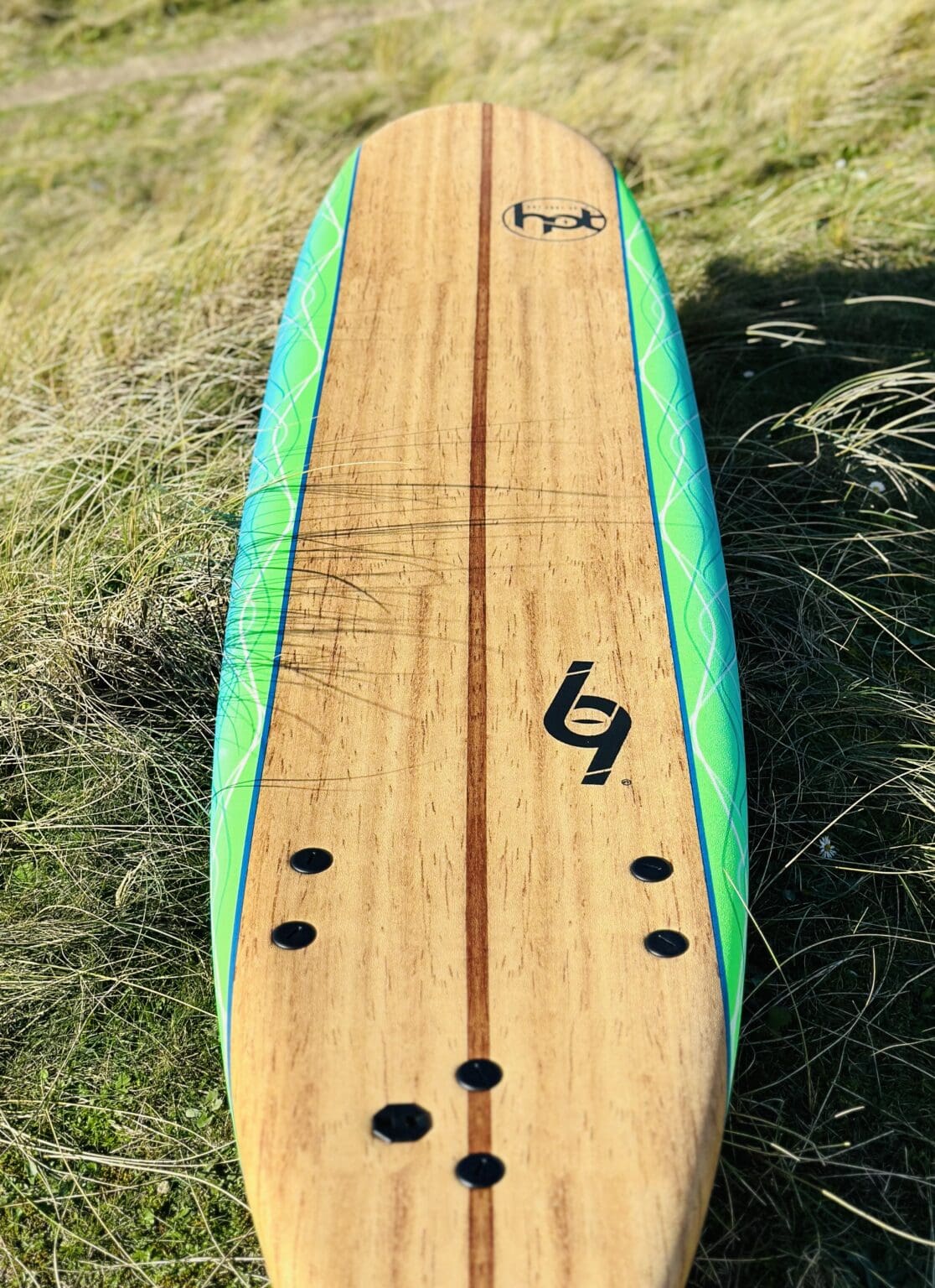 7ft Hot Surf 69 Soft Beginners Surfboard Inc Leash Wax Fins - Piran Surf