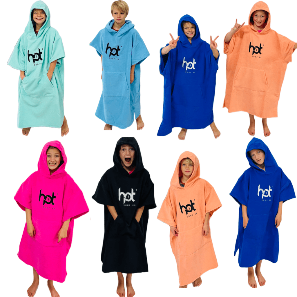 Hot Surf 69 Kids Changing Robes Hooded Kids Robes Towel Robes - Piran Surf
