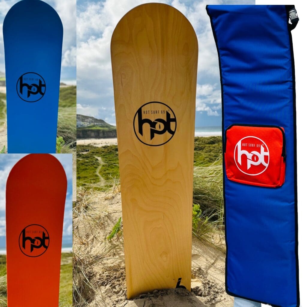 Traditional Wood Bellyboard Package Deal Board + Bag - Piran Surf